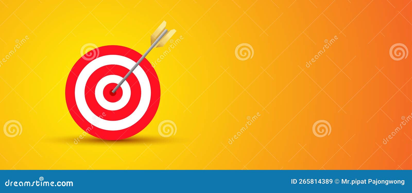 Shot at Target, Flat Winner and Success Symbol Design, Vector Design ...
