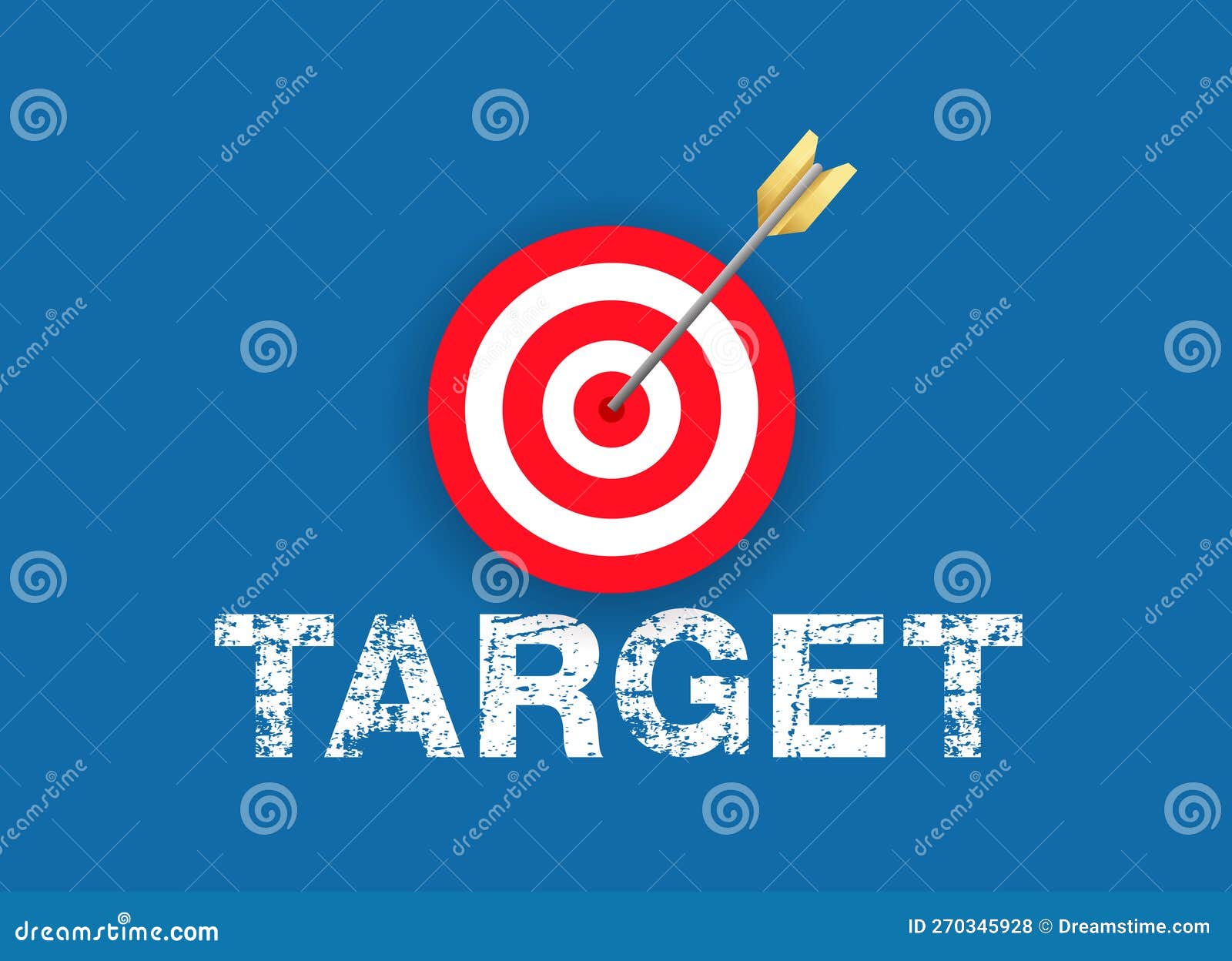 Shot at Target, Flat Winner and Success Symbol Design, Vector Design ...