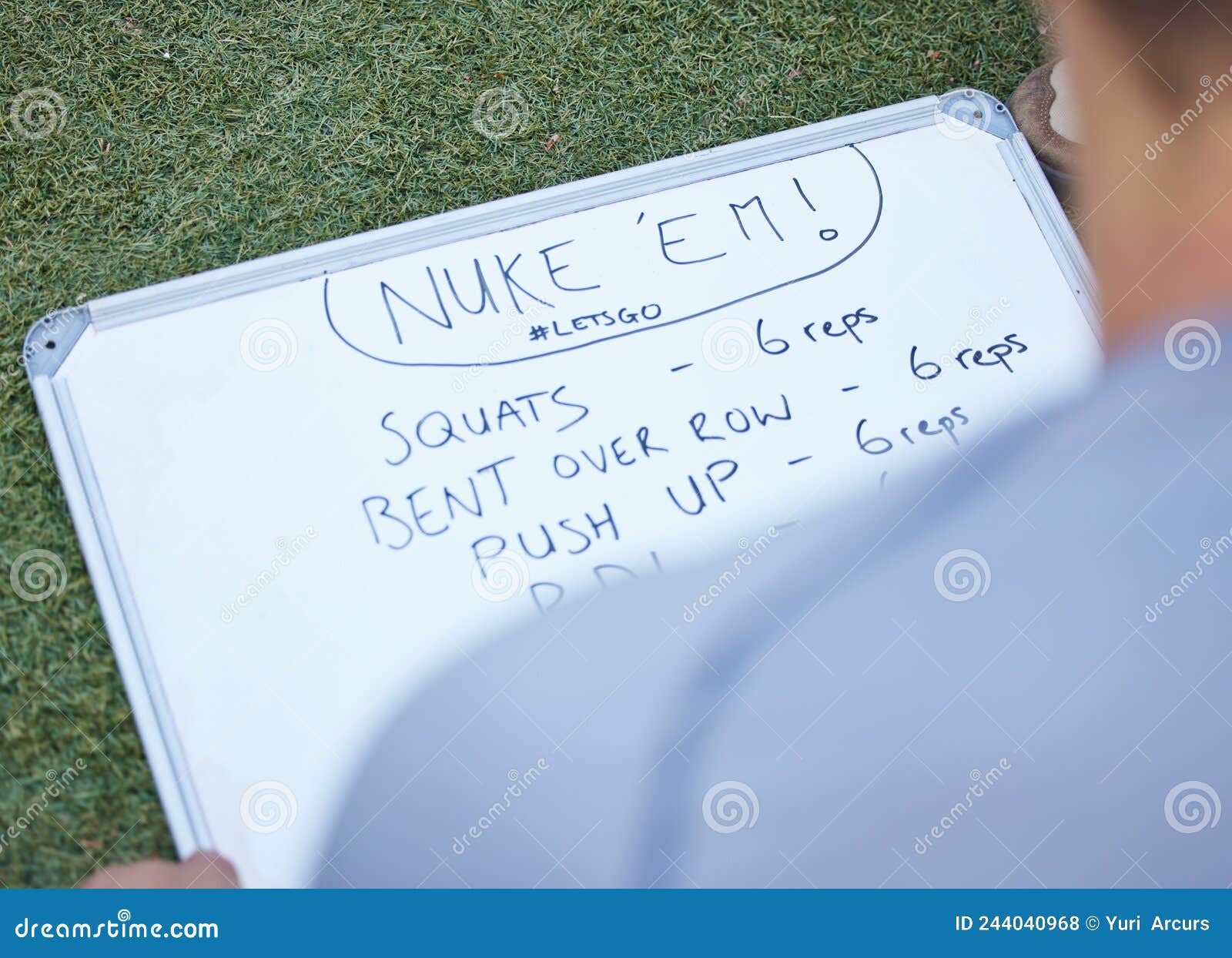 This Workout Plan Has Me so Excited. Shot of a Trainer Creating a ...