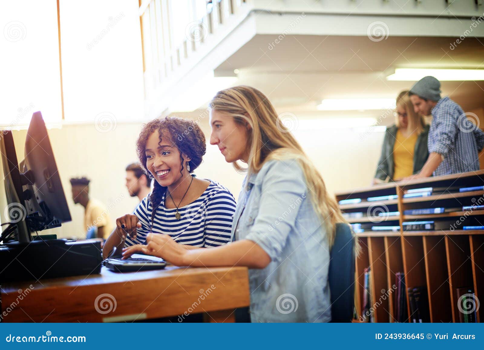 Lets Pull Some Research from the Net for Our Project. Shot of Two ...