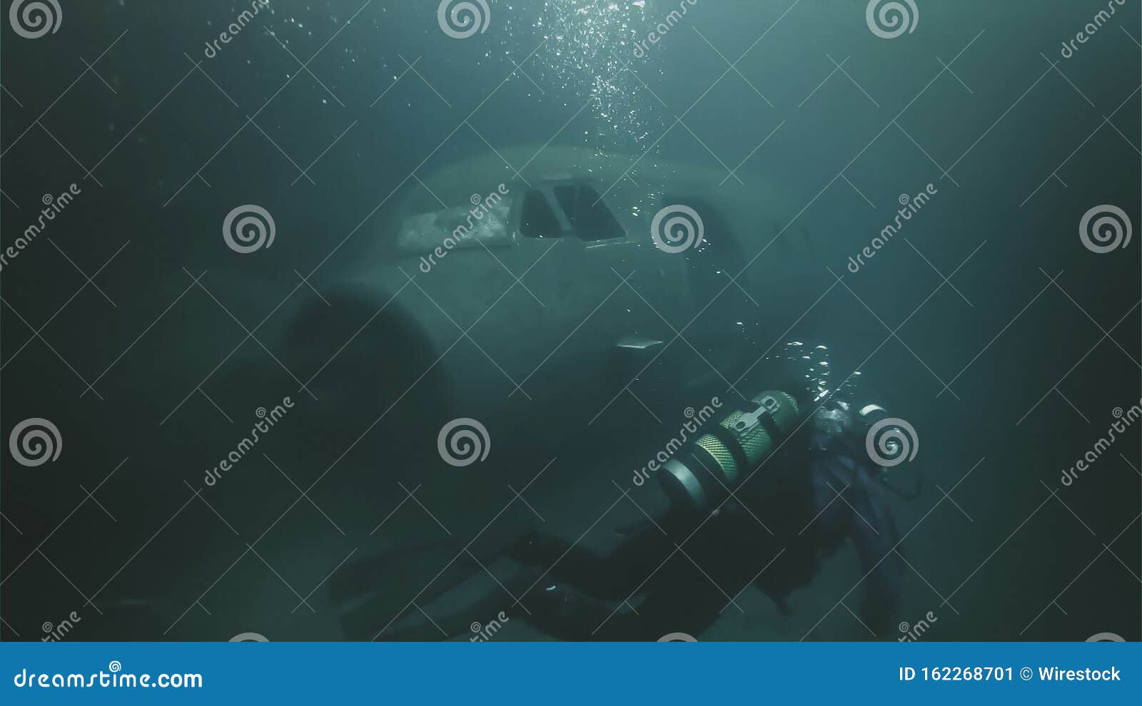 Shot of an Unknown Object in the Underwater Environment Stock Image ...