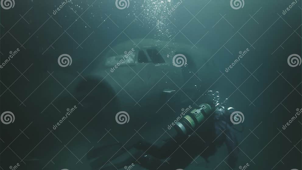 Shot of an Unknown Object in the Underwater Environment Stock Image ...