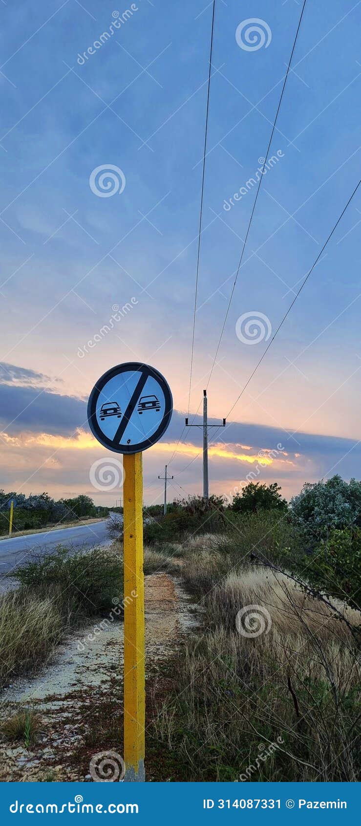 Shot of the Very Old Road Signs on the Old Village Road. Concept Stock ...