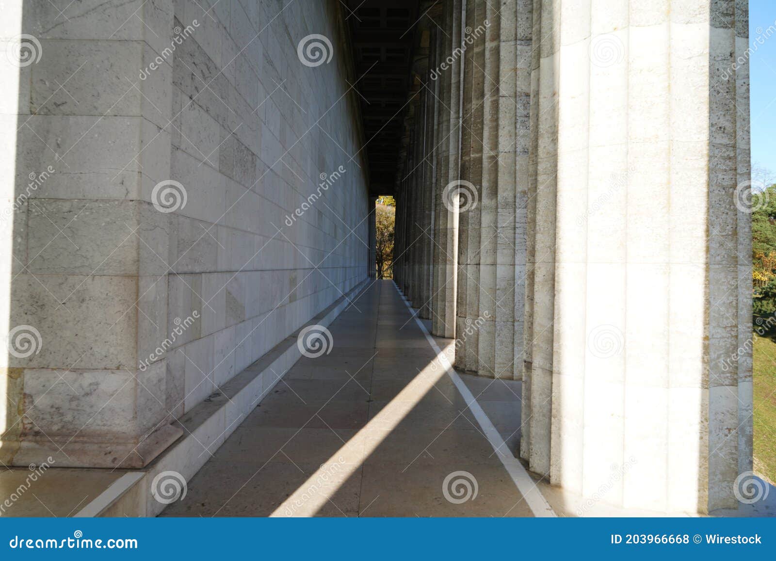 Shot of a Walkway through Arches Stock Photo - Image of rock, arch ...
