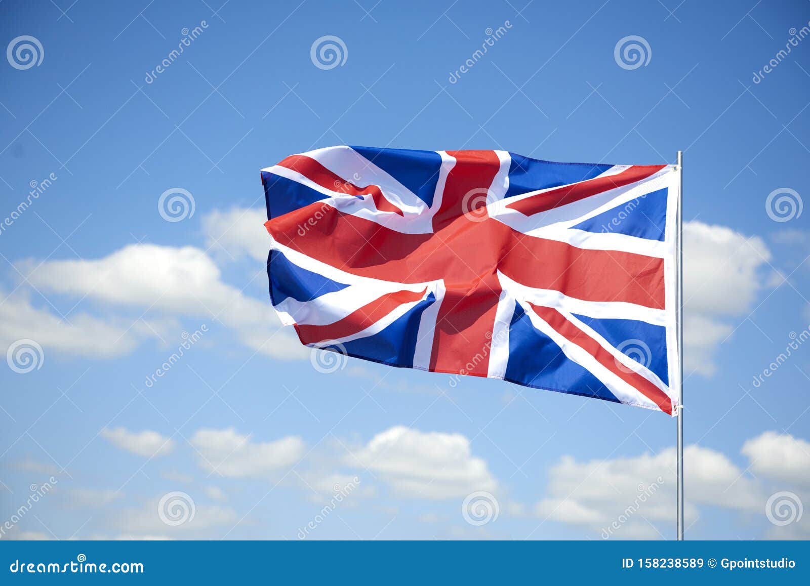 British flag stock image. Image of waving, symbol, national - 158238589