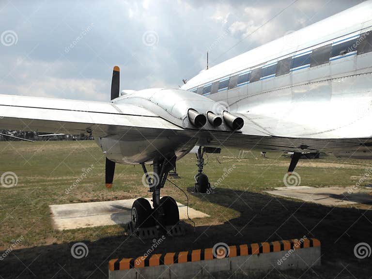 Shot of the Wing of an Old Plane. Aviation Editorial Photo - Image of ...