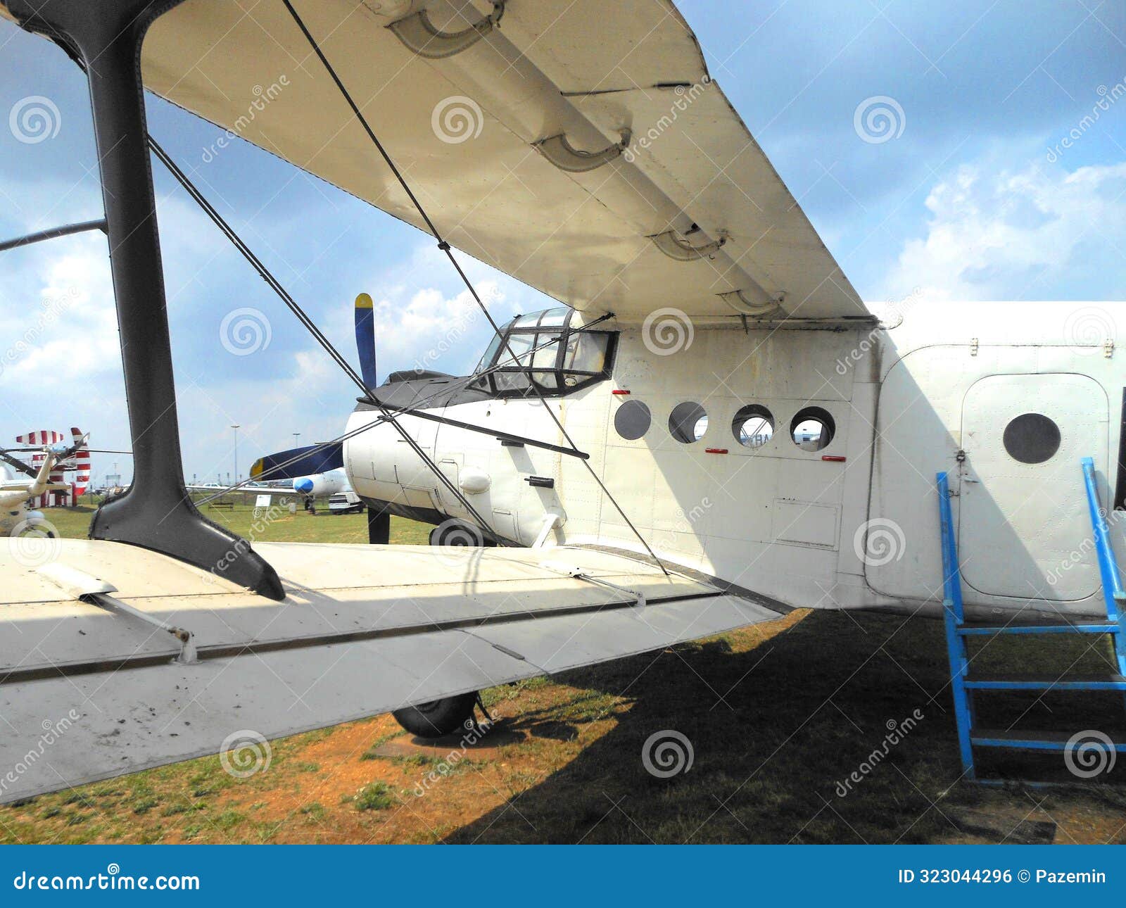 Shot of the Wing of an Old Plane. Aviation Stock Photo - Image of ...