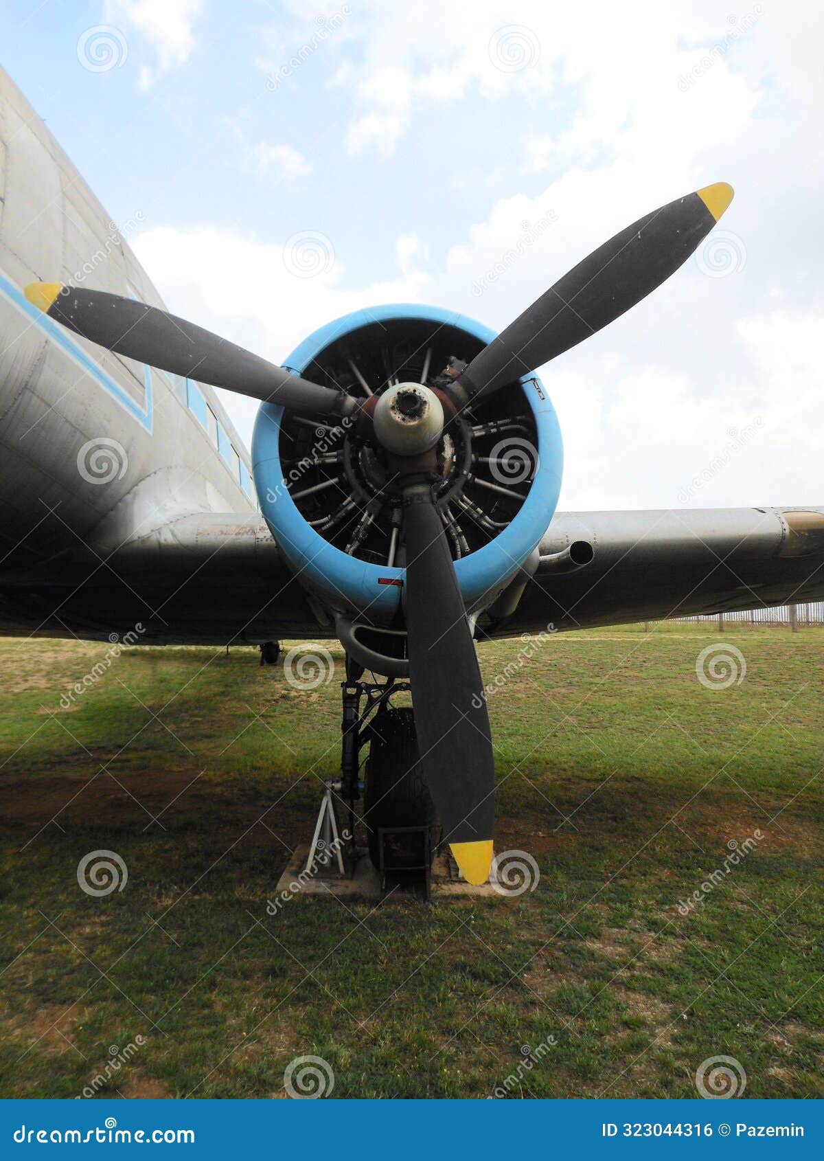 Shot of the Wing of an Old Plane. Aviation Stock Photo - Image of ...
