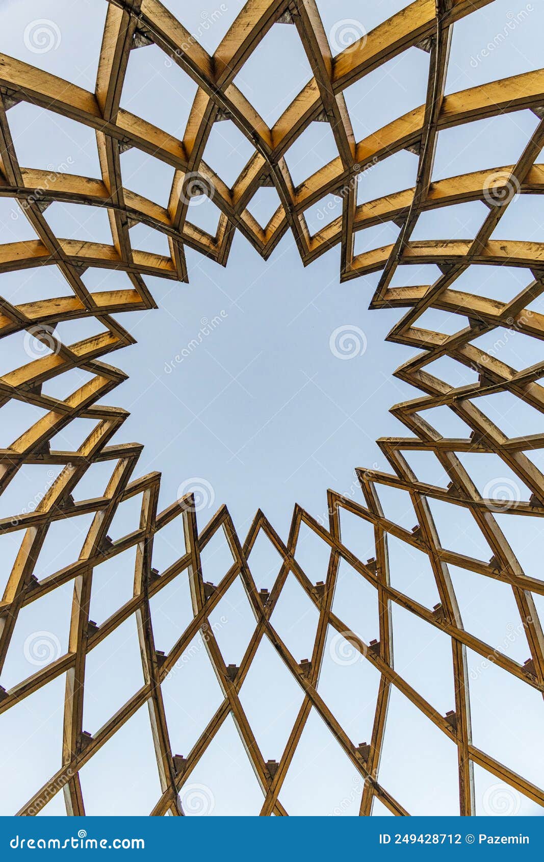 Shot of a Wooden Ceiling Structure . Concept Stock Photo - Image of ...