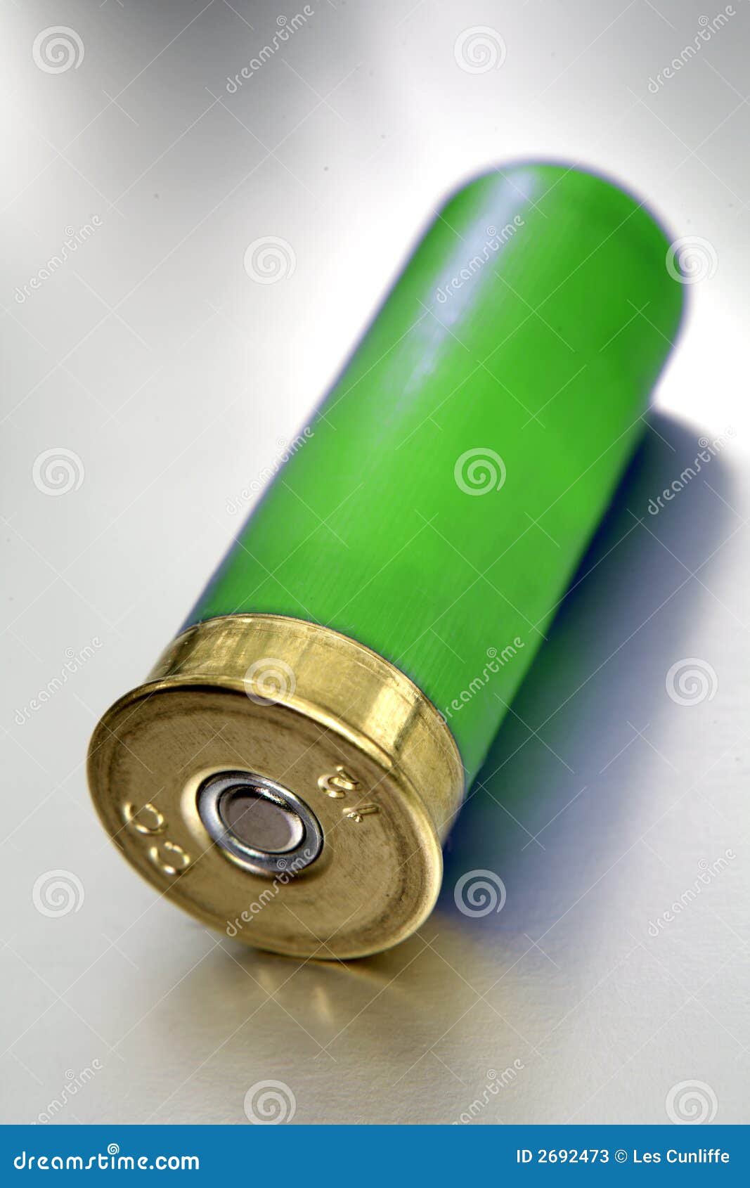 Shotgun cartridge stock image. Image of green, tubular - 2692473
