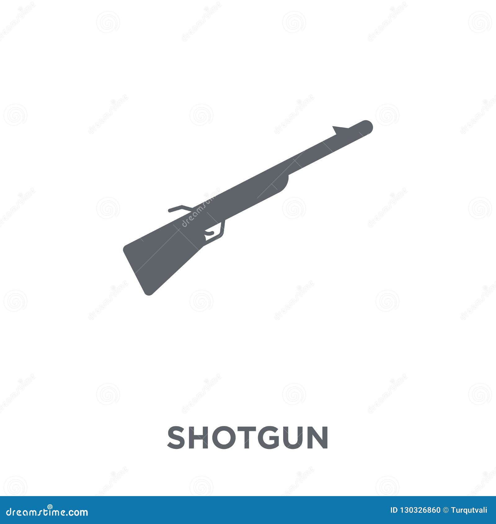 Shotgun Icon. Trendy Shotgun Logo Concept On White Background Fr Vector ...