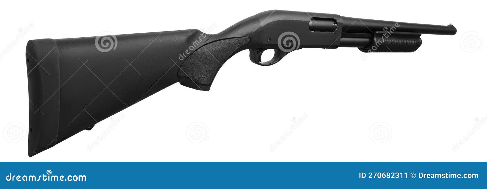 Shotgun Isolated On White Stock Image Image Of Power 270682311