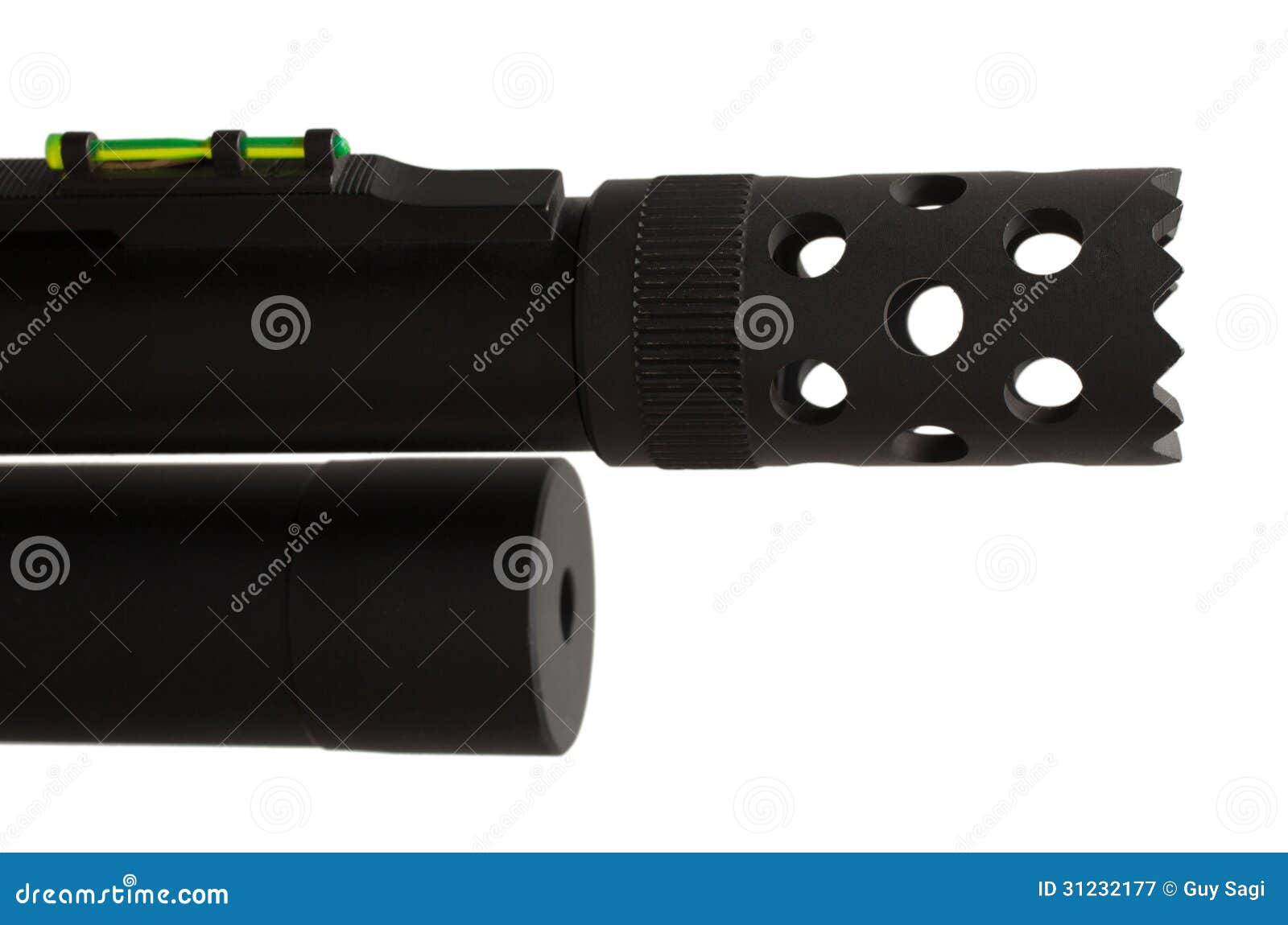 Shotgun muzzle stock image. Image of green, metal, weapon - 31232177