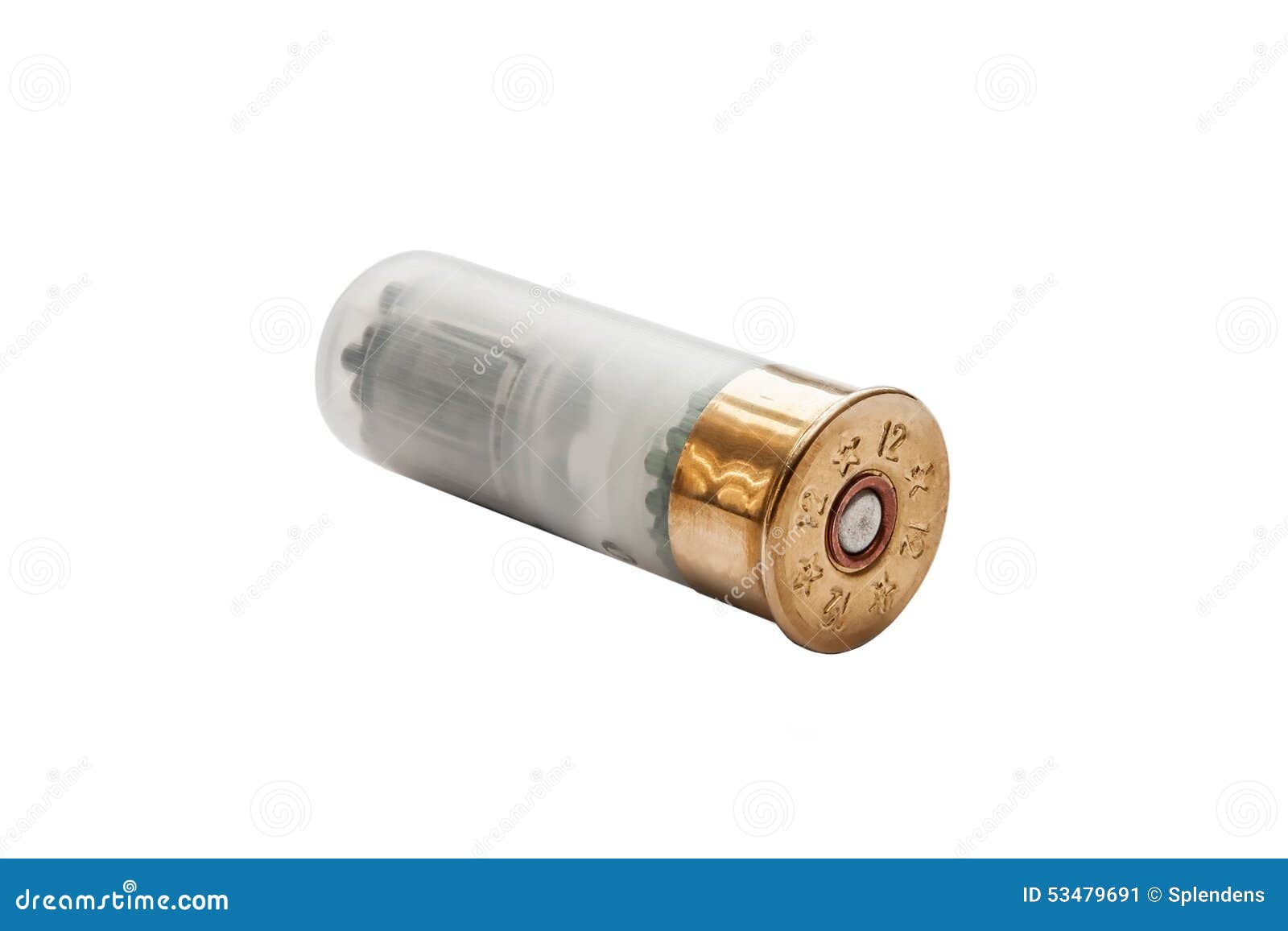 Shotgun Shell Isolated on White Stock Image - Image of hunter, power ...