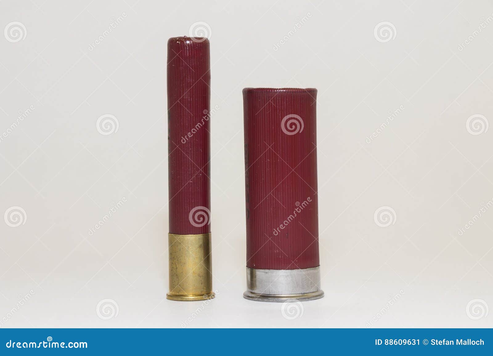 Shotgun Shells in 12 Gauge and 410 Stock Image - Image of danger, rifle ...