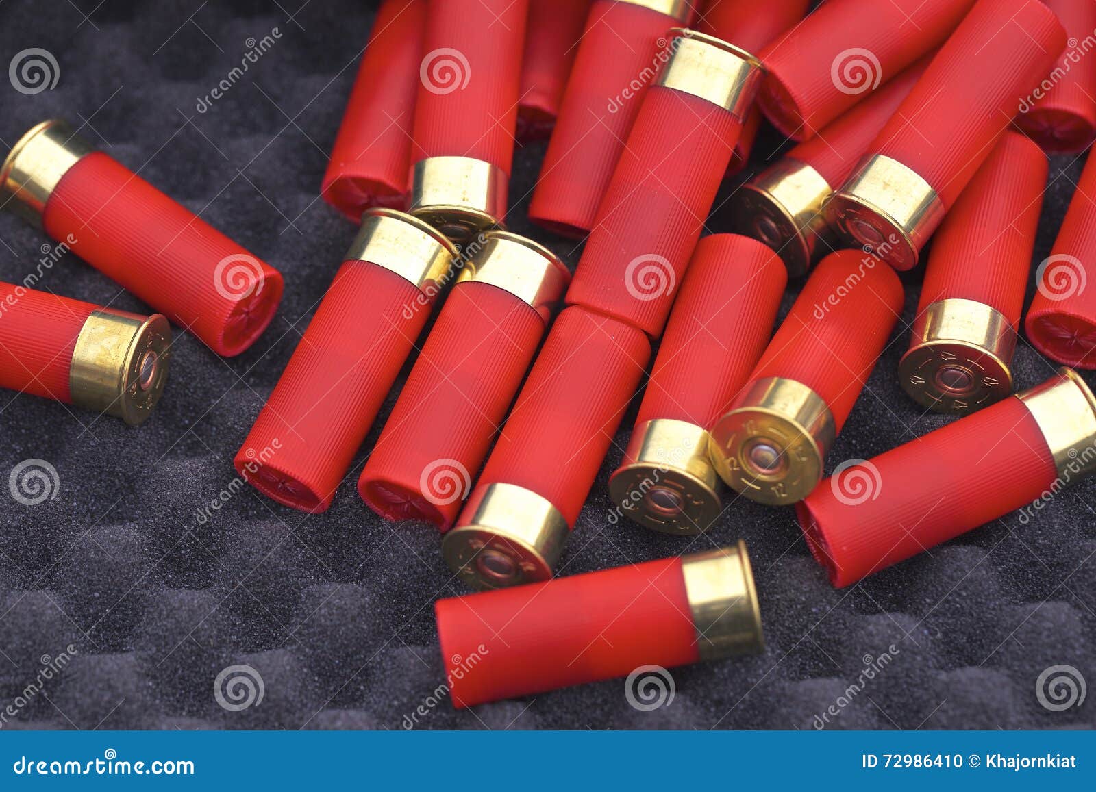 Shotgun shells stock photo. Image of shoot, violence - 72986410