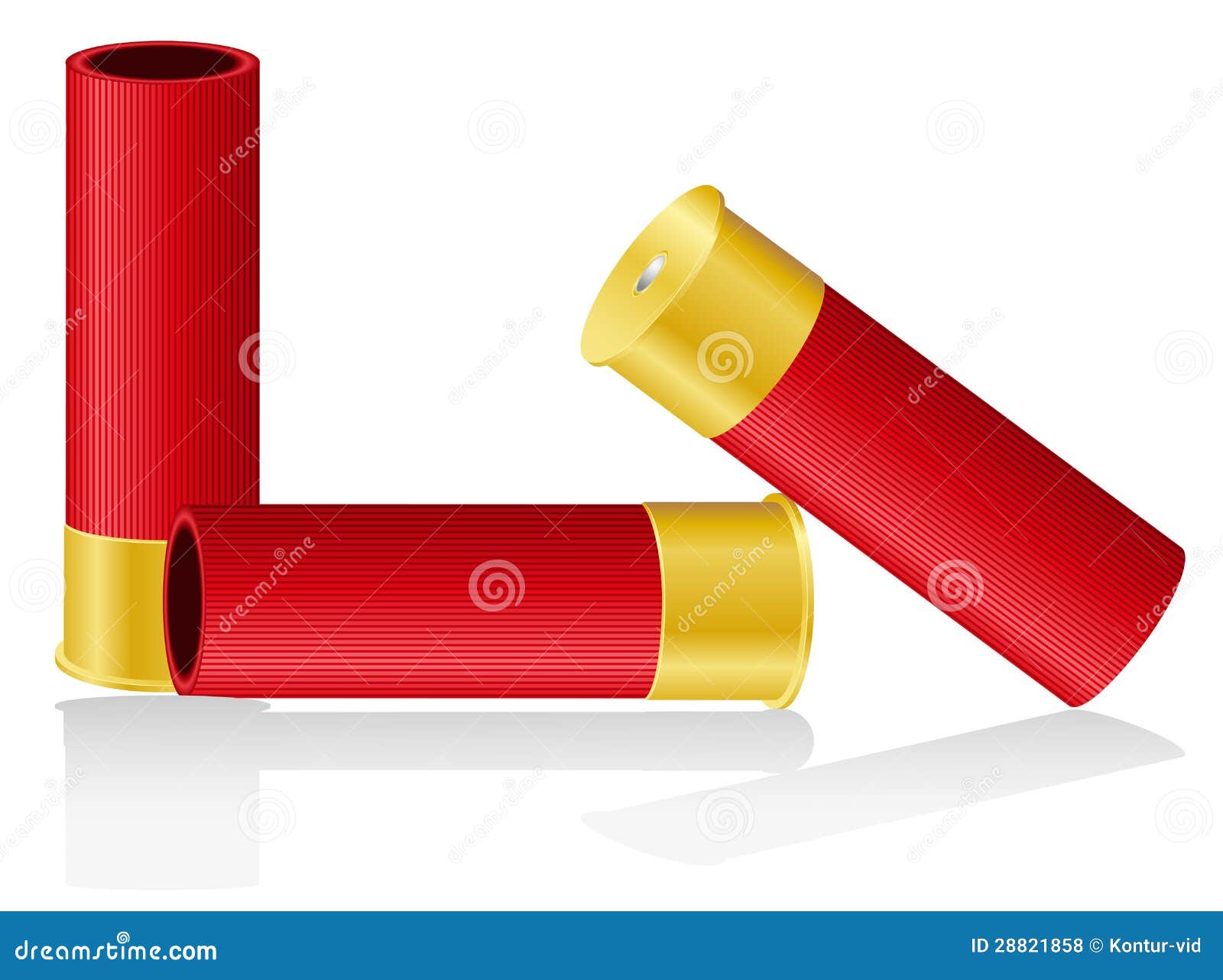 Shotgun Shells Vector Illustration Stock Vector - Illustration of shot ...