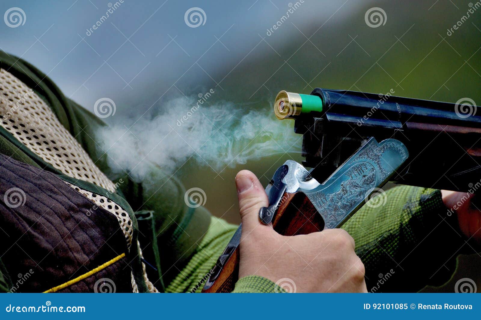 Shotgun Throwing Its Shell Royalty-Free Stock Photography ...
