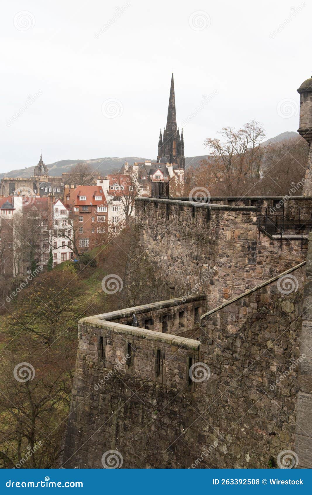 Edinburgh Castle, Edinburgh Stock Photo - Image of castle, vertical ...