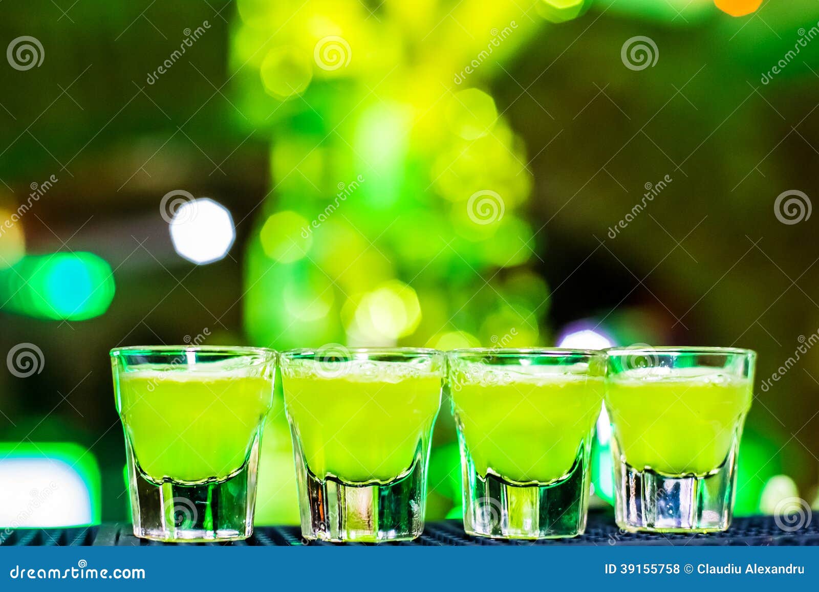 Shots on the bar stock photo. Image of amber, macro, blurr - 39155758