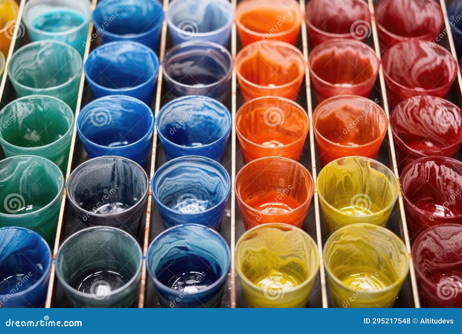 Shots of Glazing Process Showing Liquid Glaze and Brush Stock Photo ...