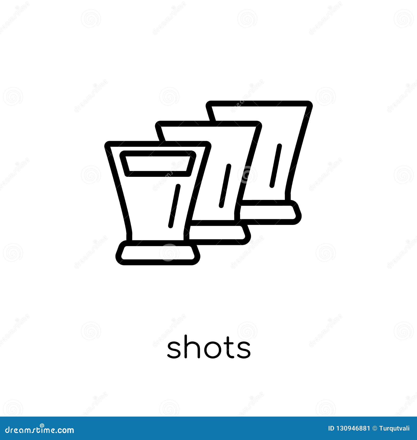 Shots Icon from Drinks Collection. Stock Vector - Illustration of ...