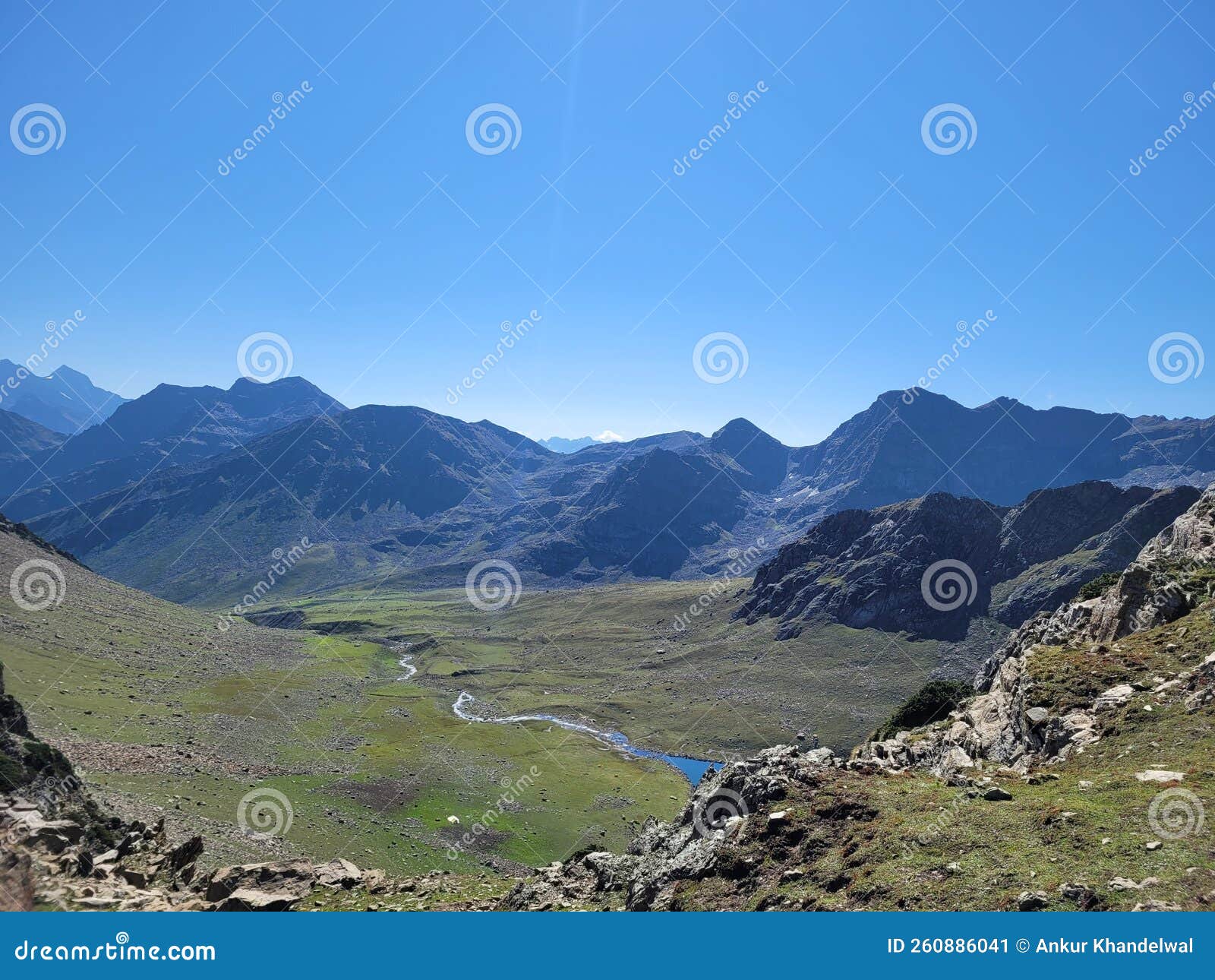Tarsar Marsar Trek stock image. Image of green, meadow - 260886041