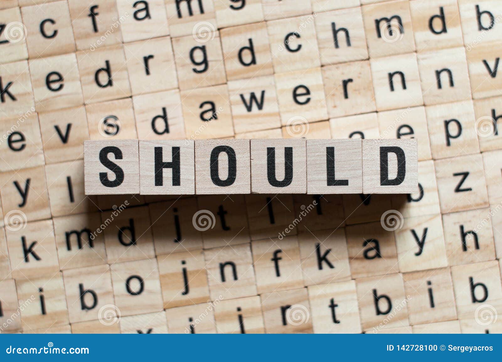Should word concept stock photo. Image of goodbye, move - 142728100