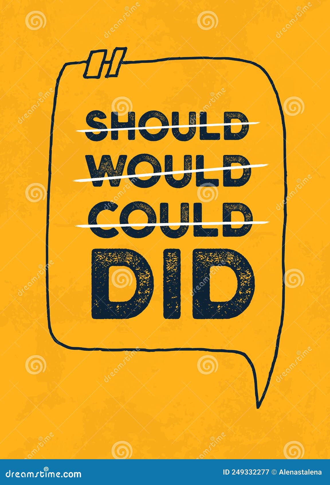 Should Would Could Do Quote Poster, Action Motivation, Creative ...