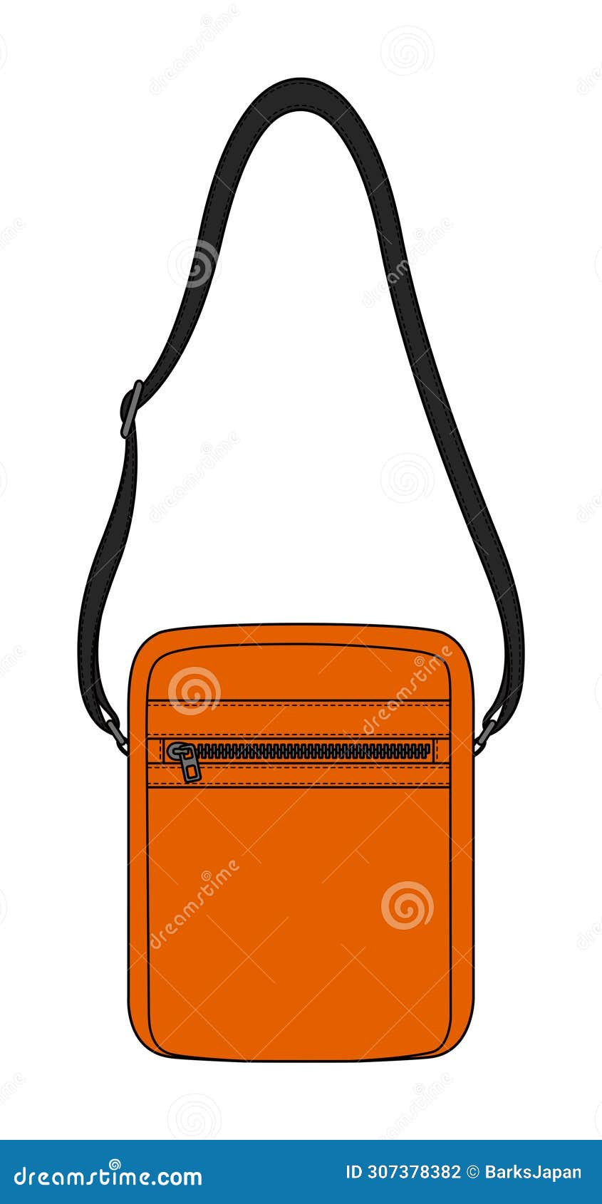 Shoulder Bag Template Illustration Stock Vector - Illustration of style ...