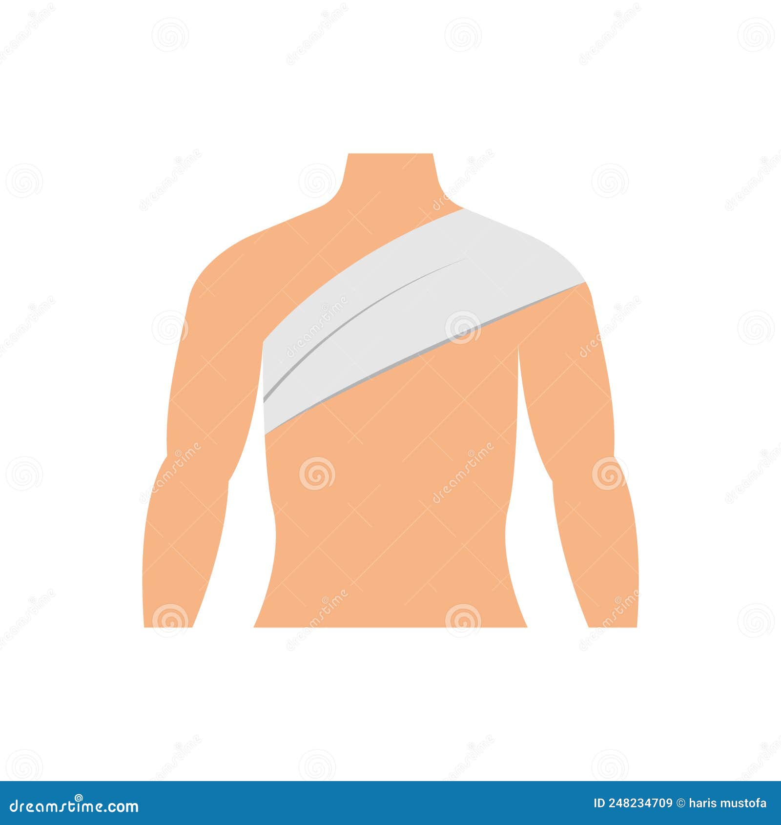 Shoulder Bandage Icon Design Template Vector Illustration Stock ...