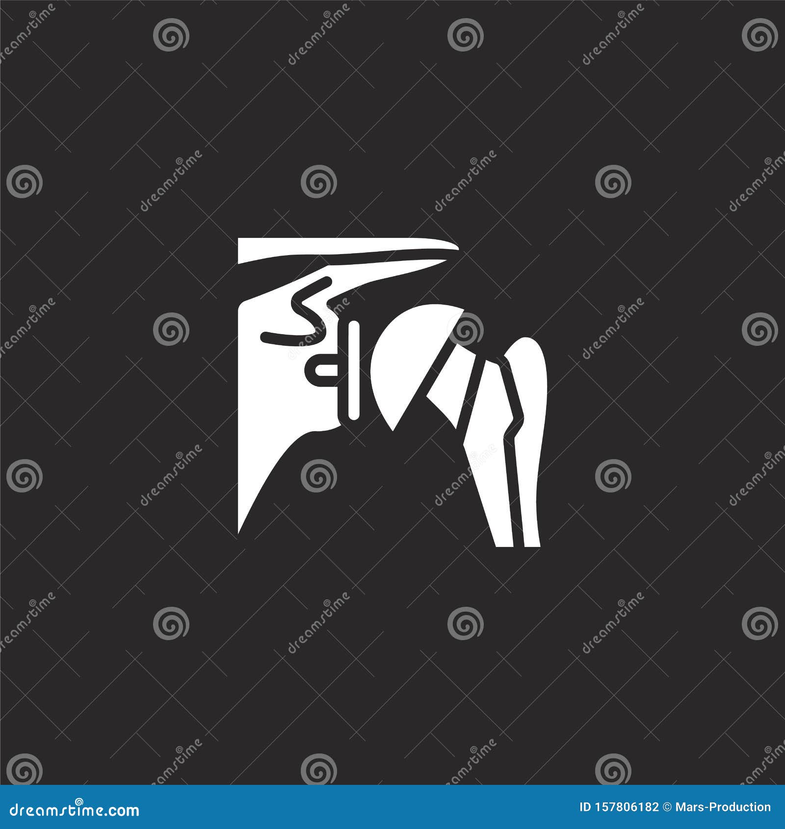 Shoulder Icon. Filled Shoulder Icon for Website Design and Mobile, App ...