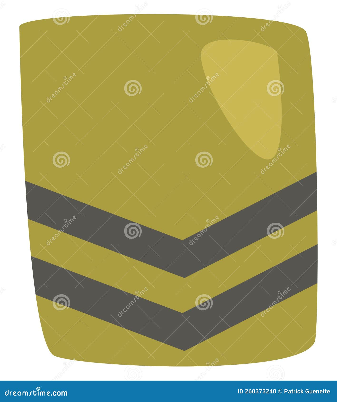 Shoulder mark, icon stock vector. Illustration of graphic - 260373240