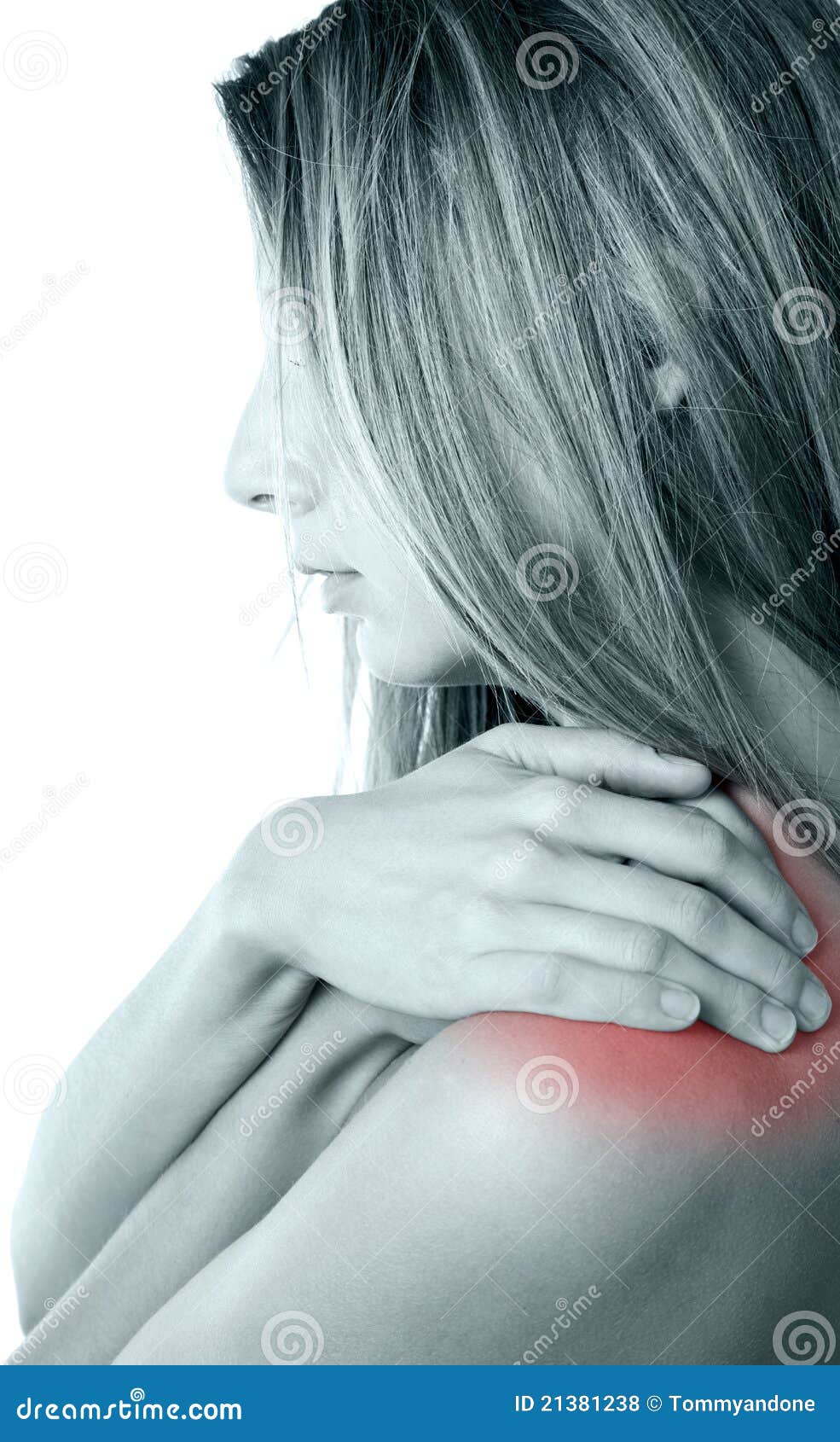 Shoulder pain stock photo. Image of painful, health, massage - 21381238