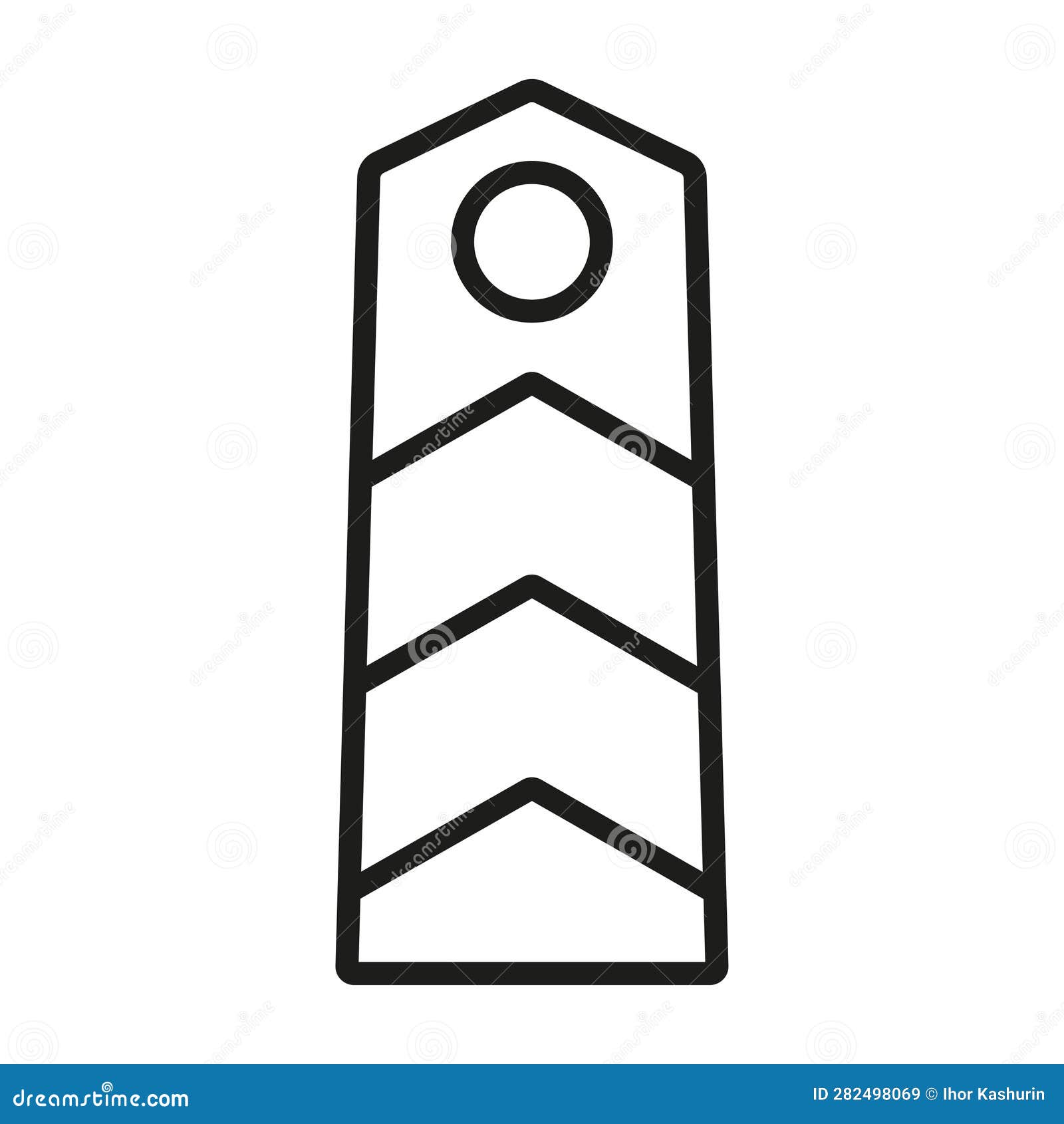 Shoulder Strap Icon. Shoulder Strap from Army Collection. Stock Vector ...