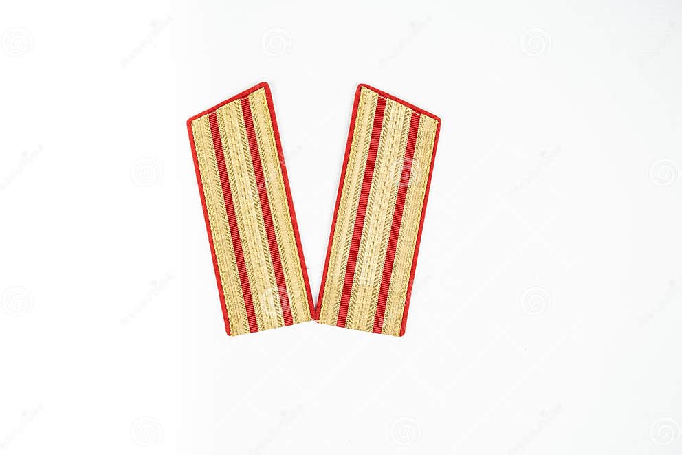 Shoulder Straps for Military Uniforms Stock Photo - Image of uniform ...