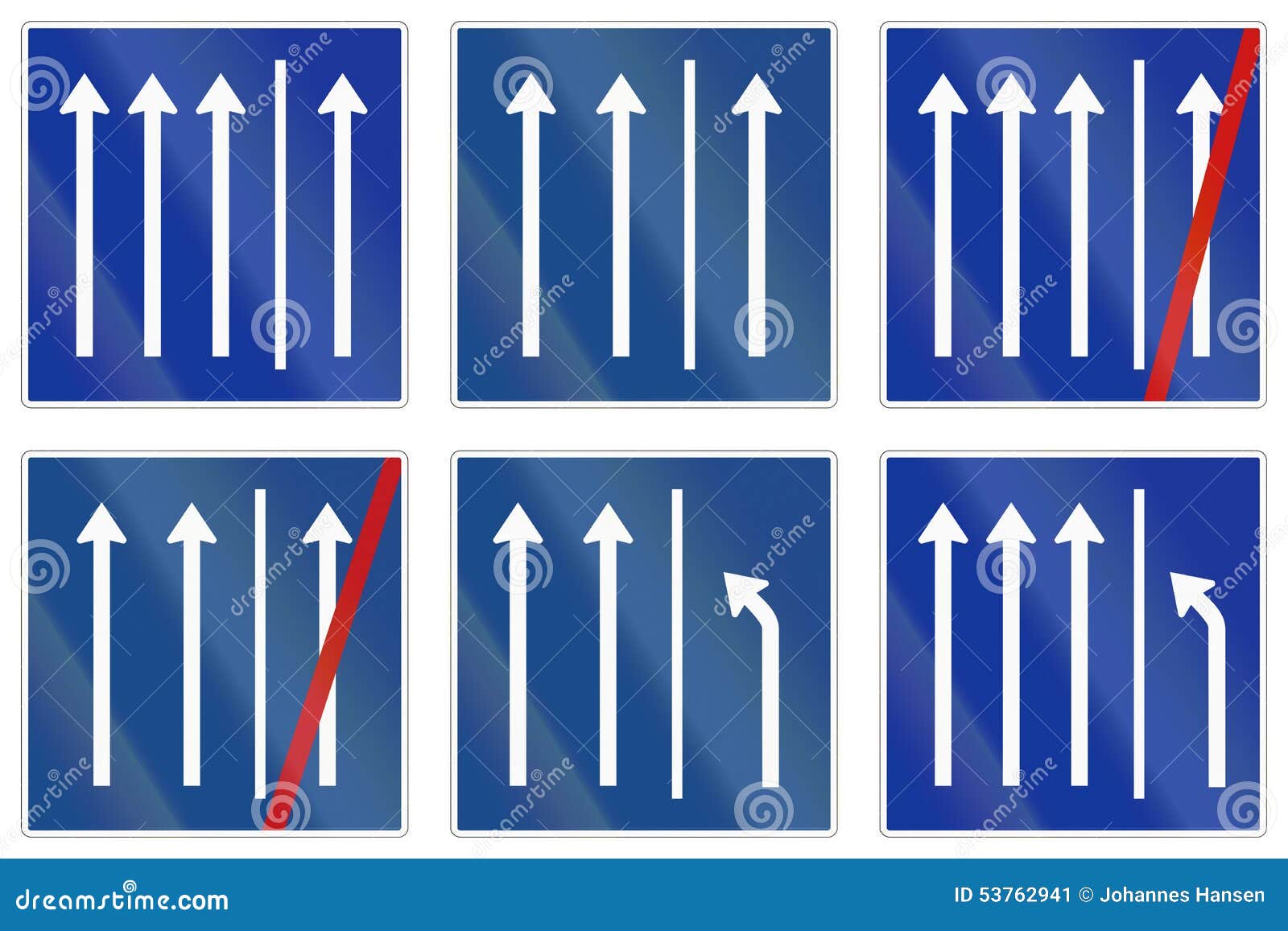 Shoulder Usage Signs in Germany Stock Illustration - Illustration of ...