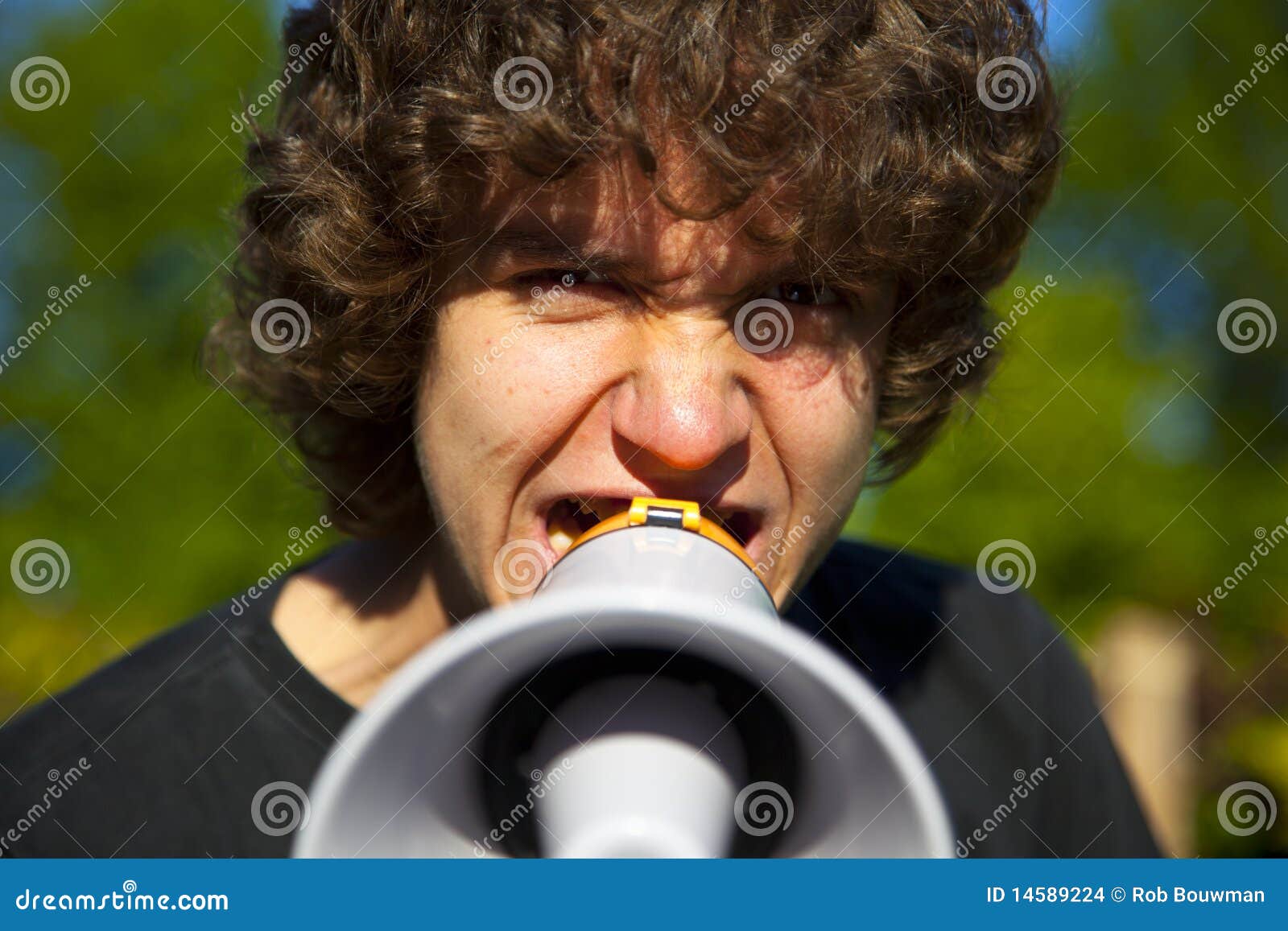 Shout stock photo. Image of male, loud, finger, people - 14589224