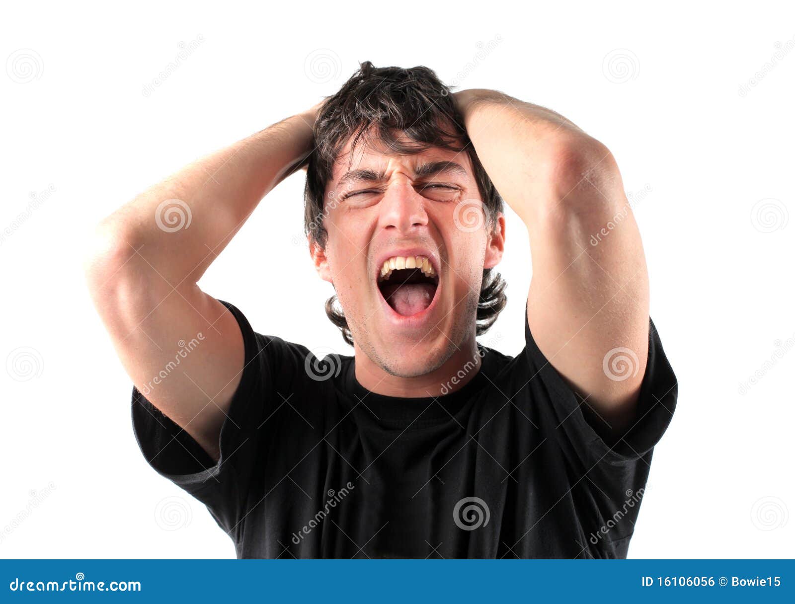 Shout stock photo. Image of anger, shout, white, disaster - 16106056