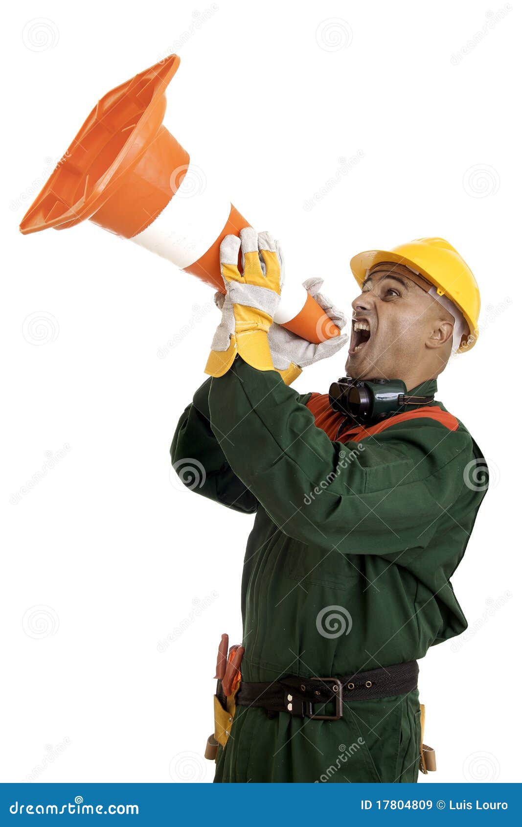 Shout stock image. Image of hard, engineering, safety - 17804809