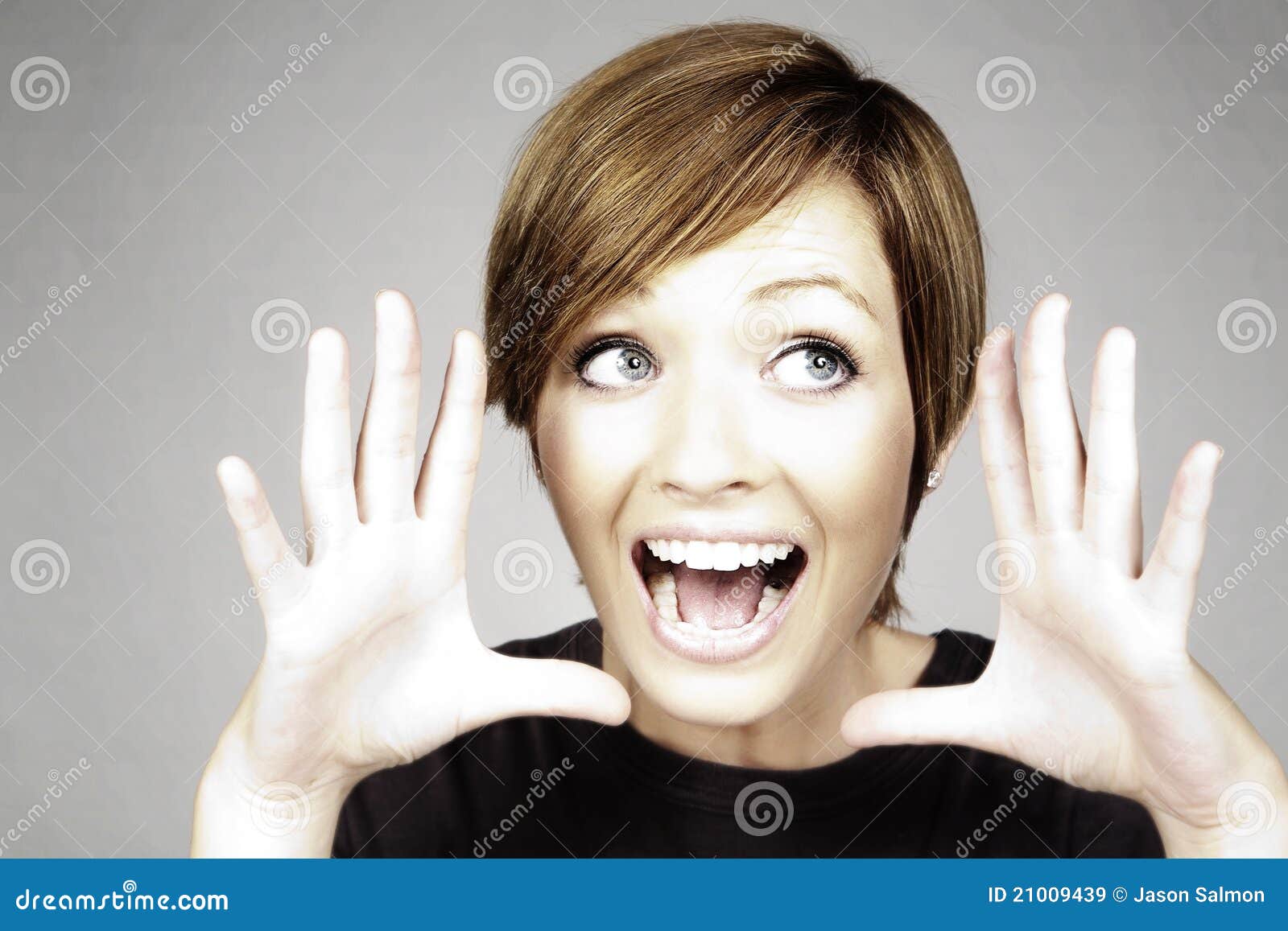 Shout about it stock image. Image of excited, shout, lady - 21009439