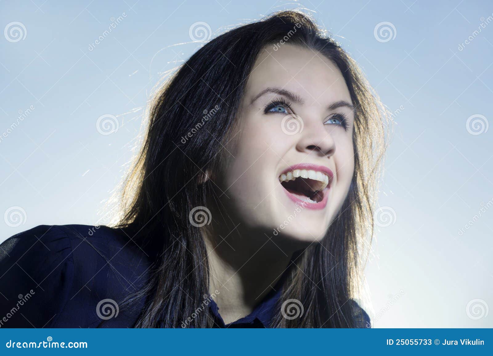 Shout stock image. Image of hair, outdoors, young, emotions - 25055733