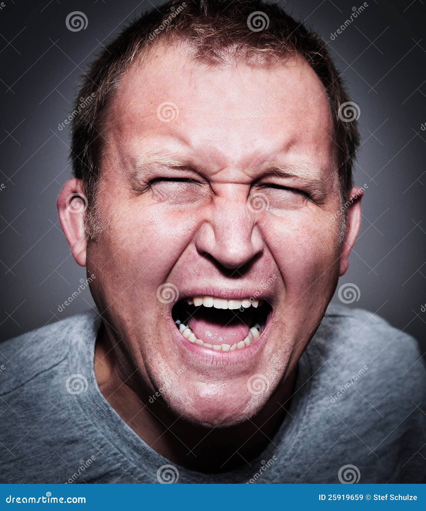 Shout stock image. Image of anger, white, face, portrait - 25919659