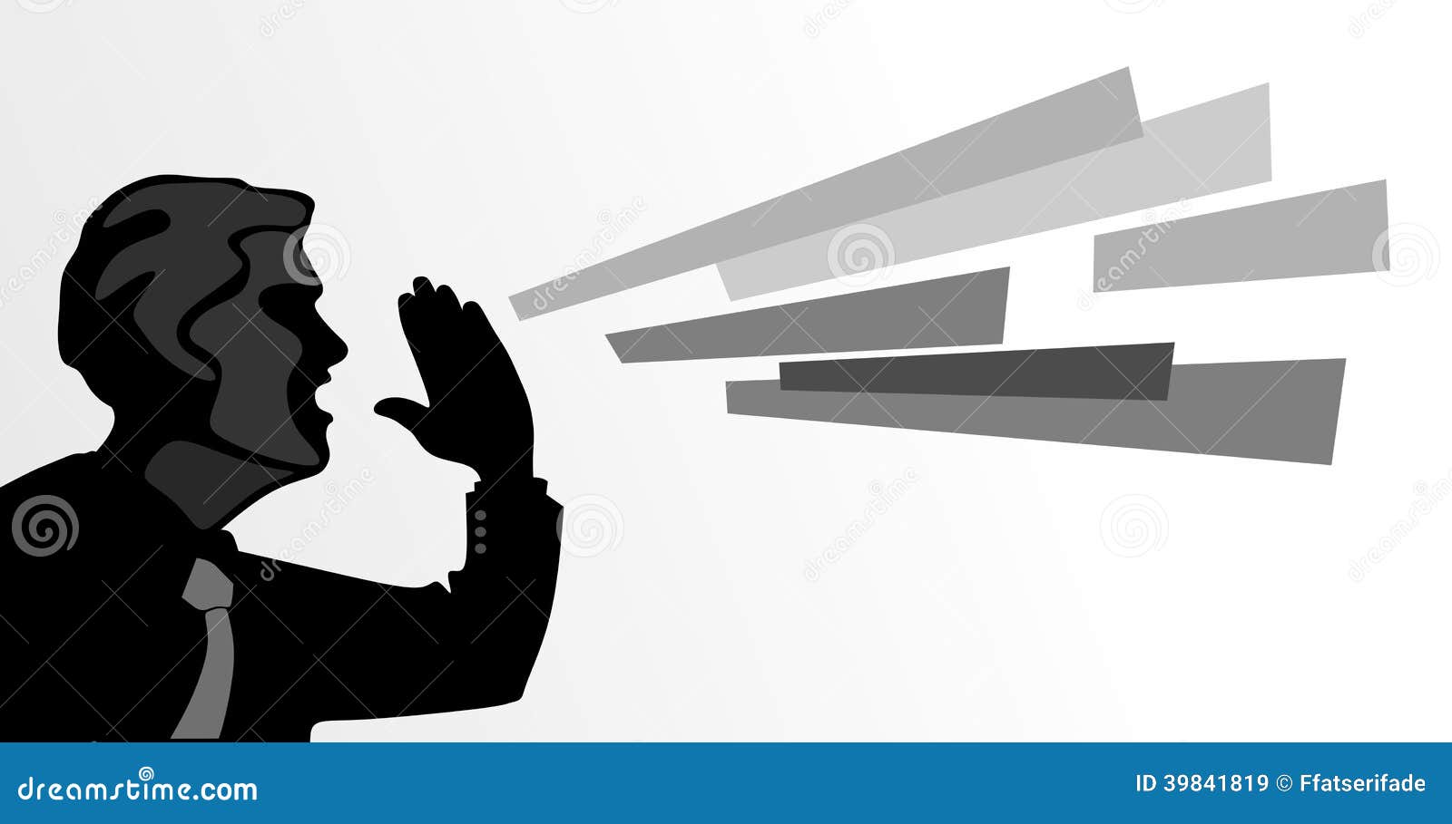 Shout stock illustration. Illustration of fervor, communication - 39841819