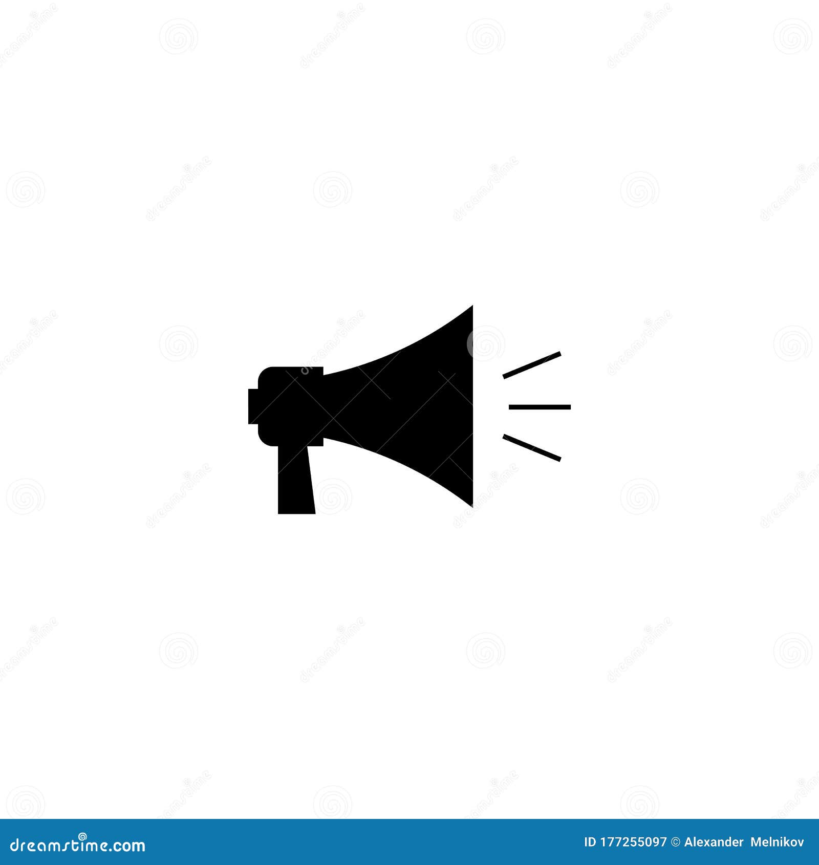 Shout Black Sign Icon. Vector Illustration Eps 10 Stock Illustration ...