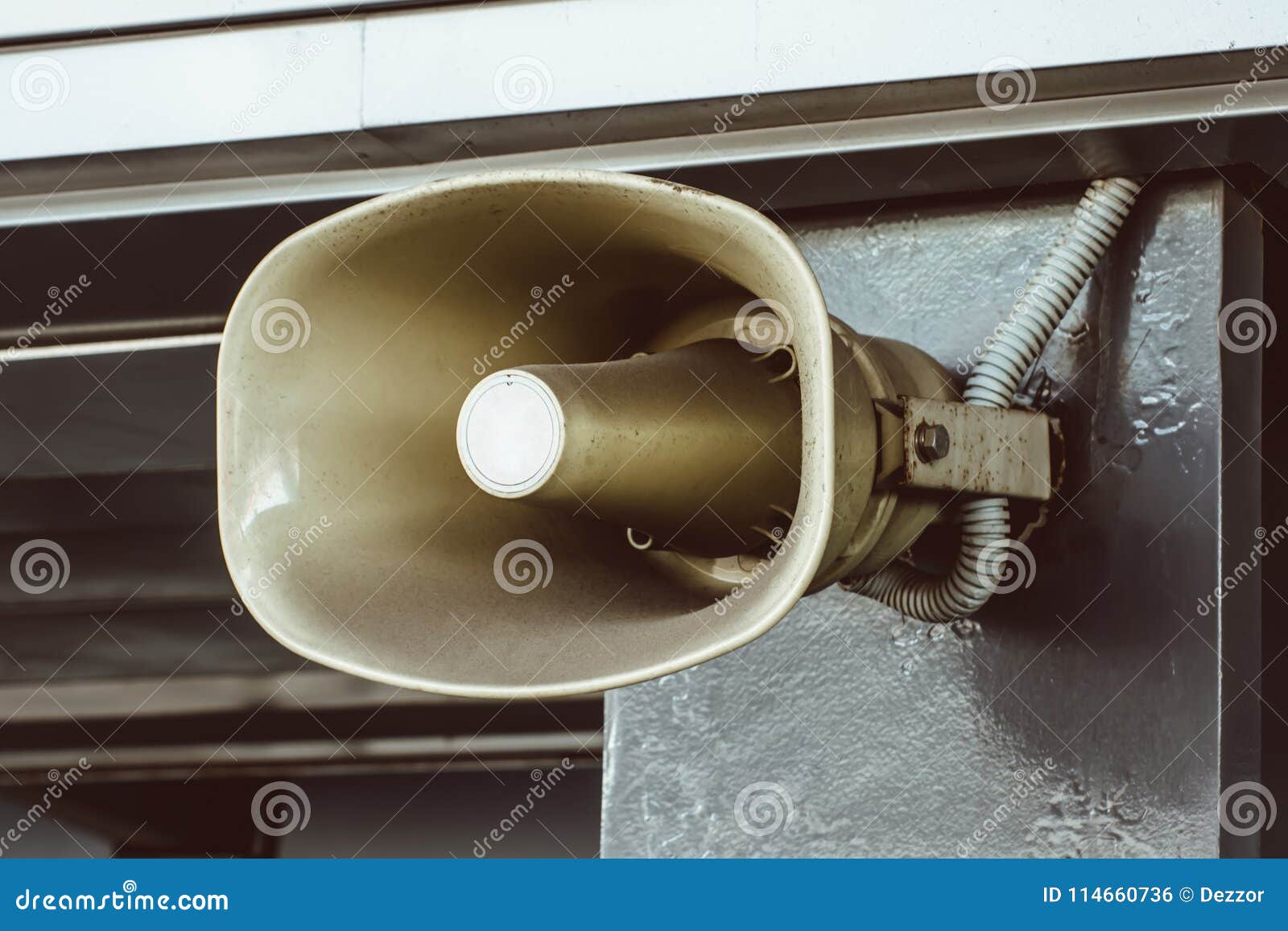 Shout, a Megaphone Installed on the Wall of the Building, for Voice ...