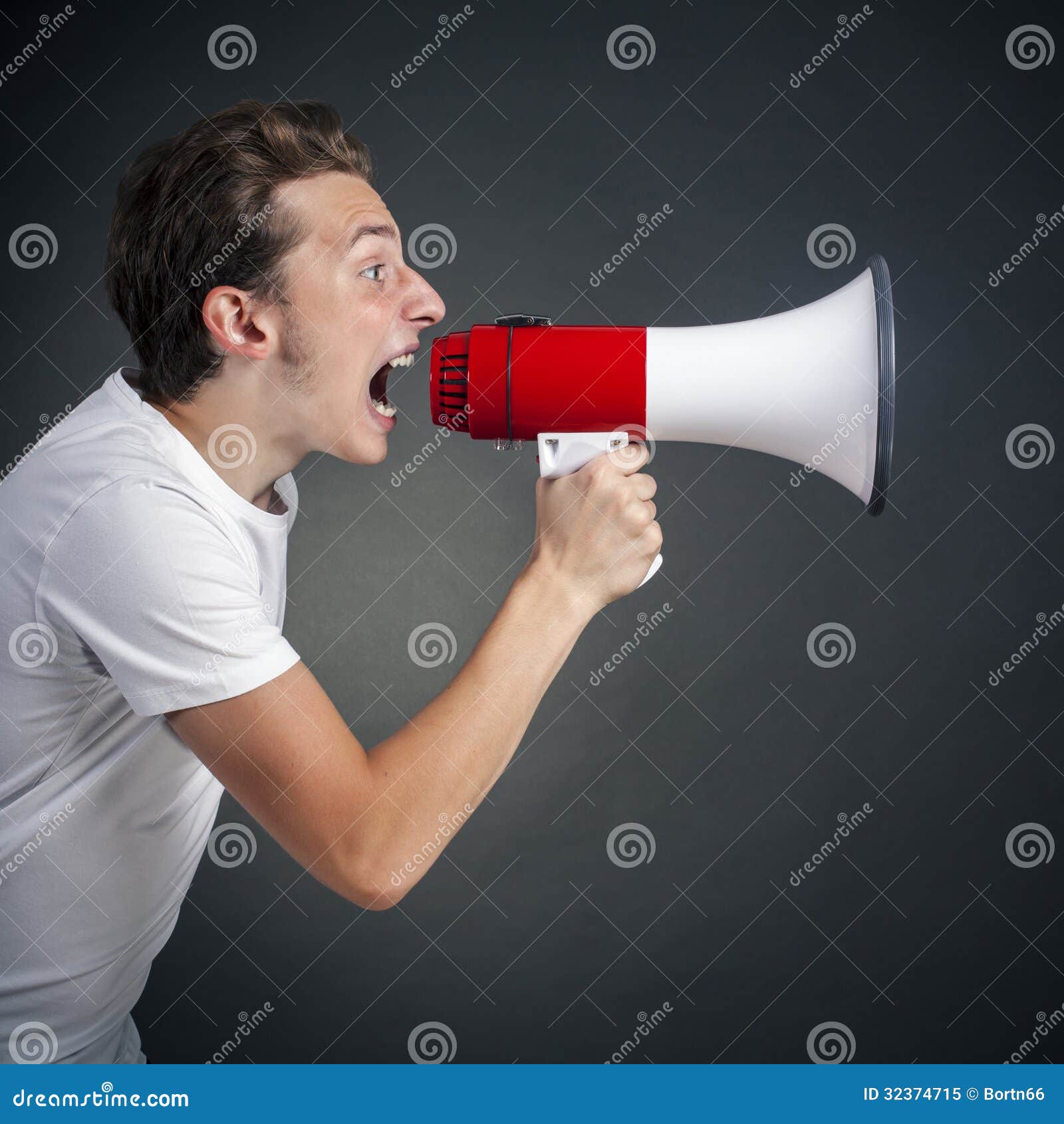 Shout stock image. Image of occupation, standing, screaming - 32374715