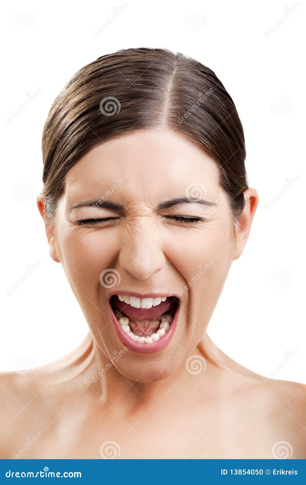 Shouting stock photo. Image of closeup, girl, cheerful - 13854050