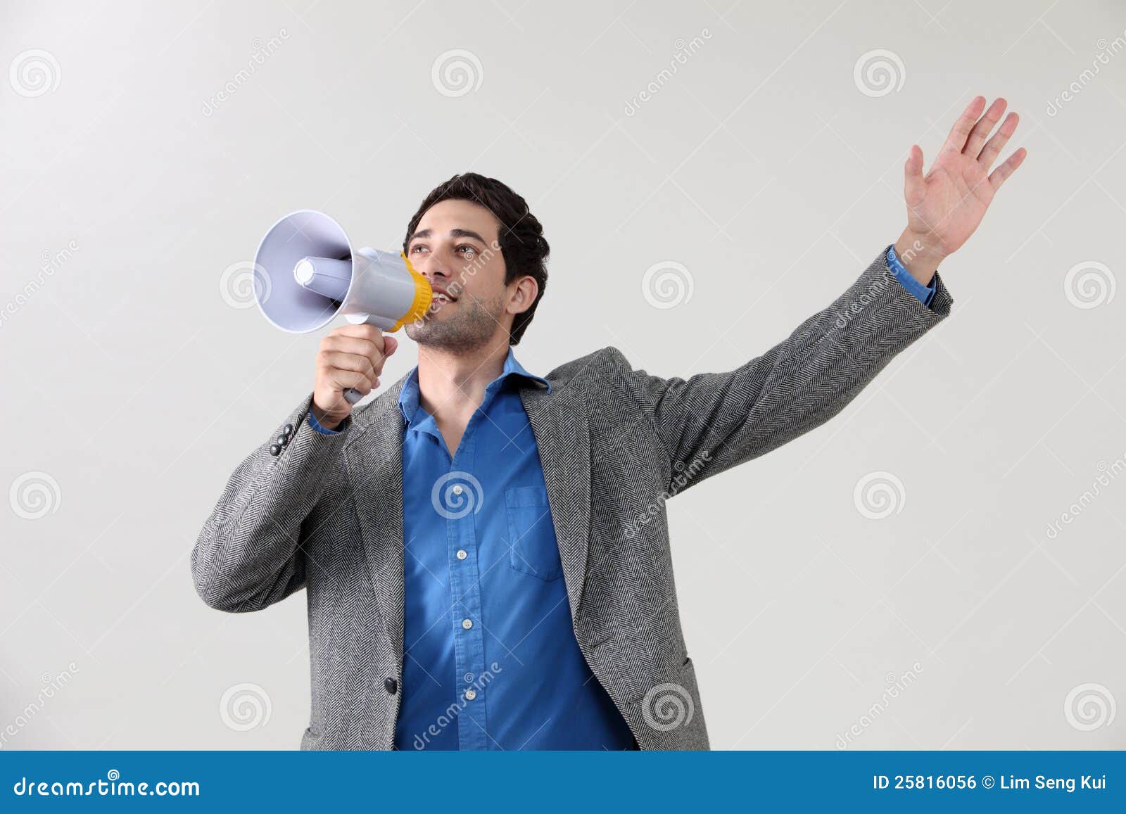 Shouting stock photo. Image of good, hair, open, mega - 25816056