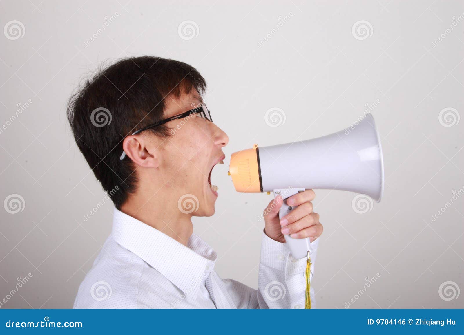 Shouting stock photo. Image of agitation, communicatie - 9704146